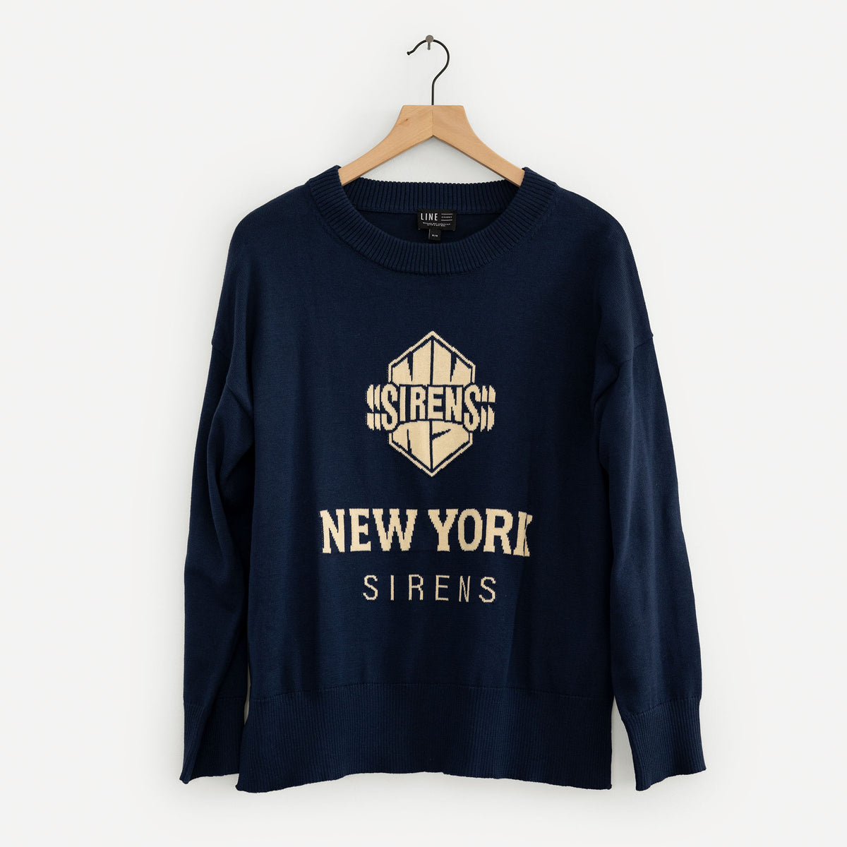 Women's New York Sirens Line Change Team Logo Knit Sweater