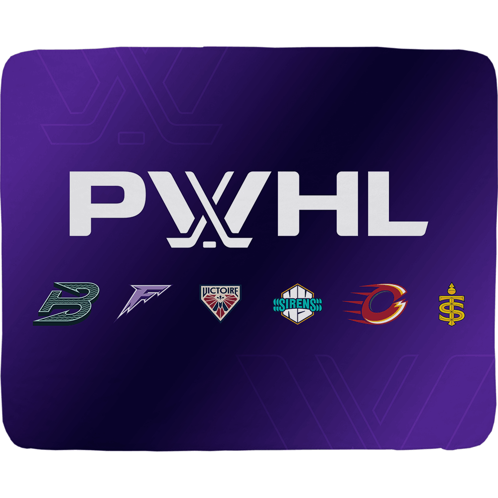 PWHL Sherpa Fleece Inaugural Six Logo Blanket – The Official Canada ...