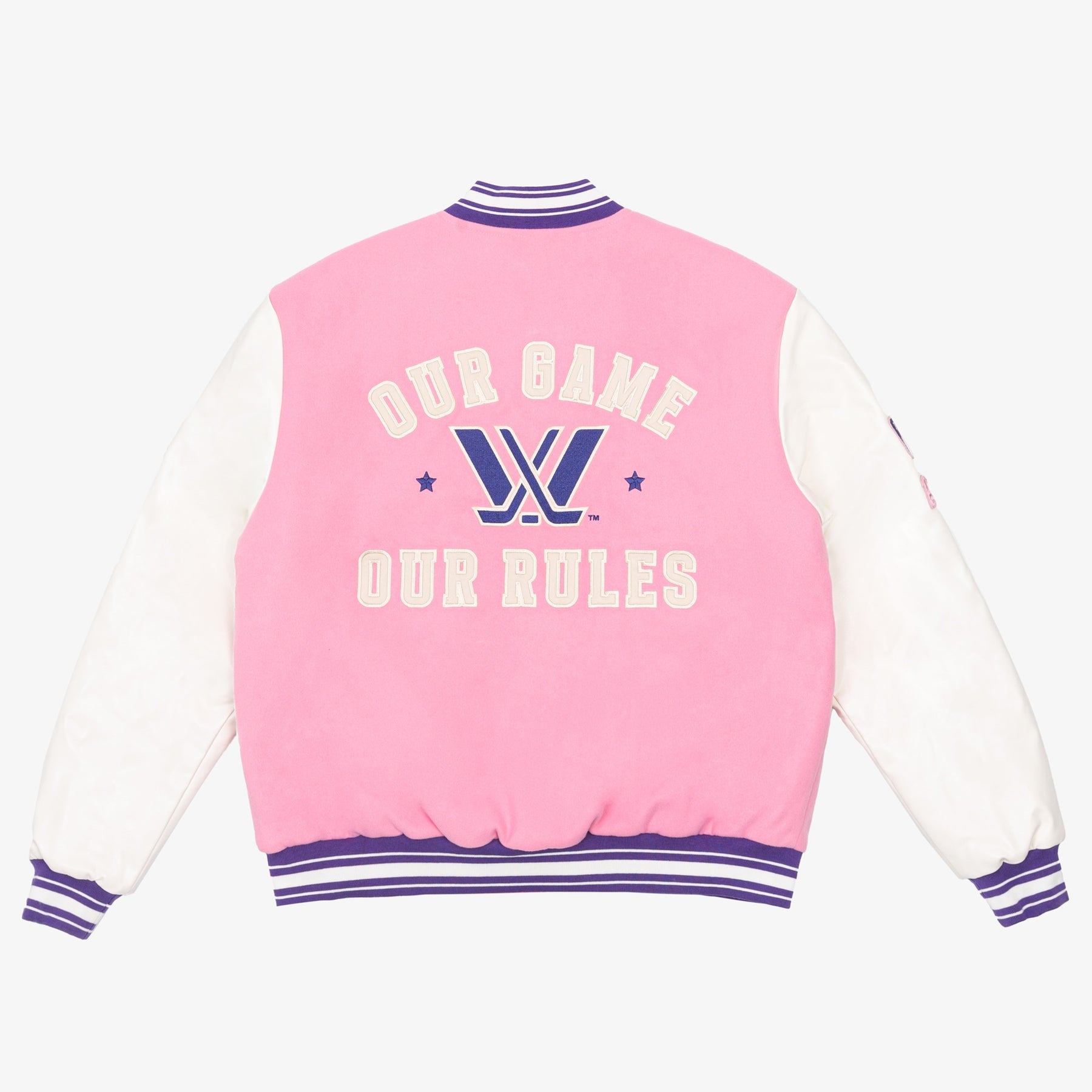 PWHL x Barbie by Peace Collective Adult Letterman Jacket